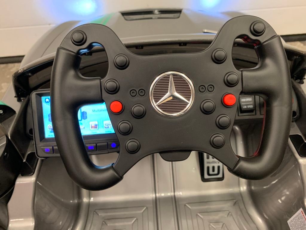 GCAutos - Voiture électrique Mercedes GT4 AMG écran tactile MP4 - gris
